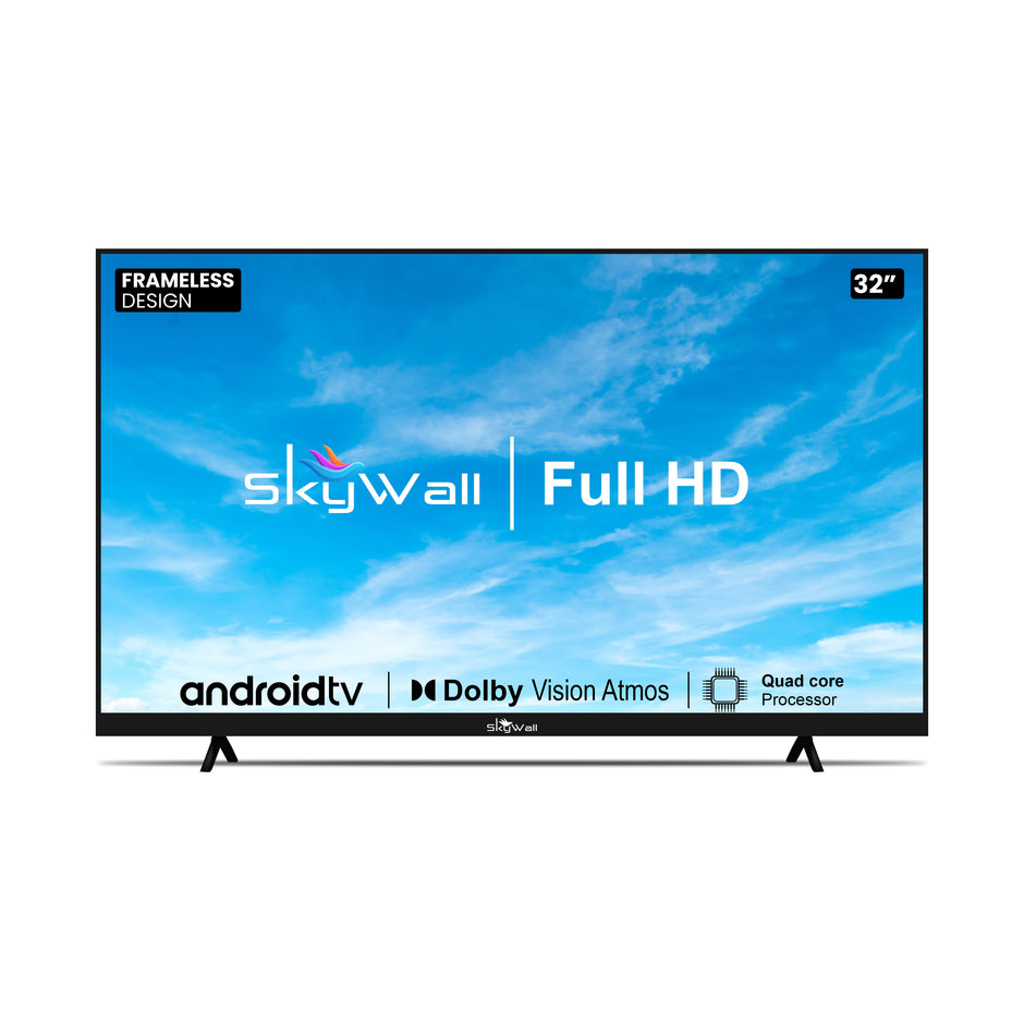 SkyWall 80 cm (32 inches) Full HD Smart Android LED TV 32SWRR Pro (Frameless Edition) (Dolby Audio)